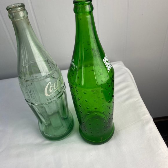 Vintage | Other | Vintage Cocacola And Sprite Pint Glass Bottles | Poshmark